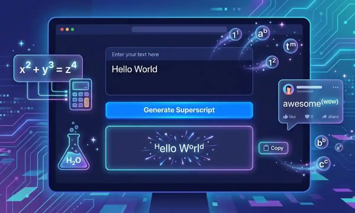 Superscript Generator | 100% Free, No Signup Required